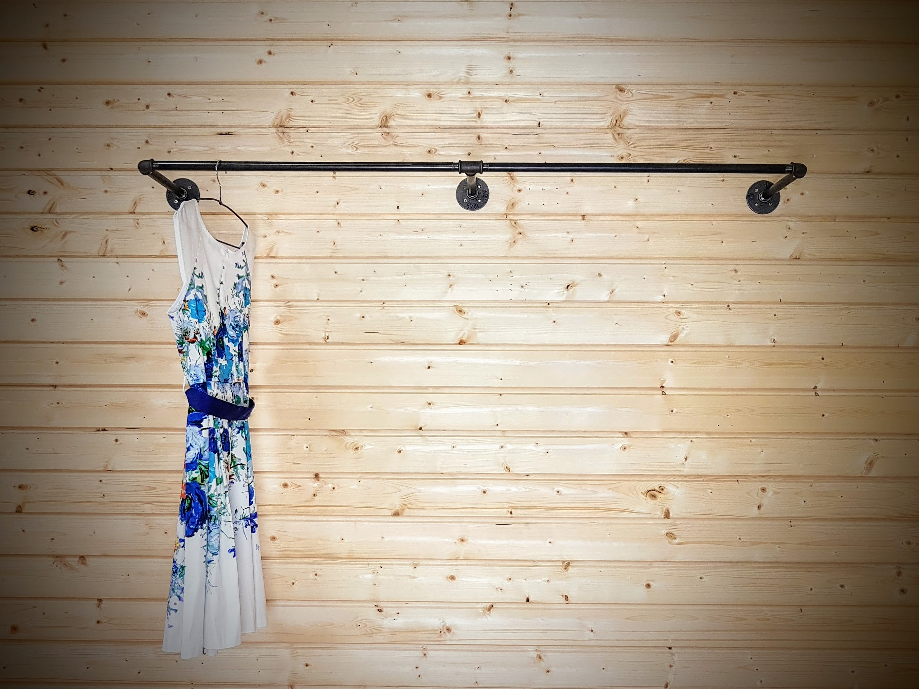 Industrial Clothing Rack Wall Mounted Clothes Rail Garment - Etsy UK