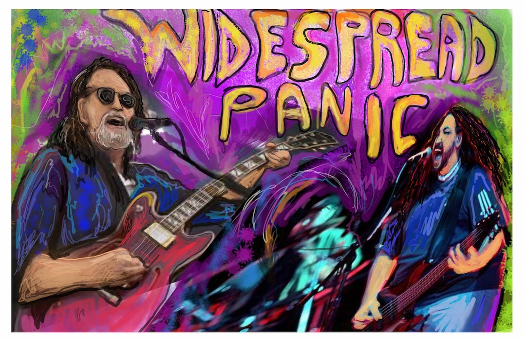 17 X11 Abstract Print "widespread Panic Fan Art "signed by the Artist ...