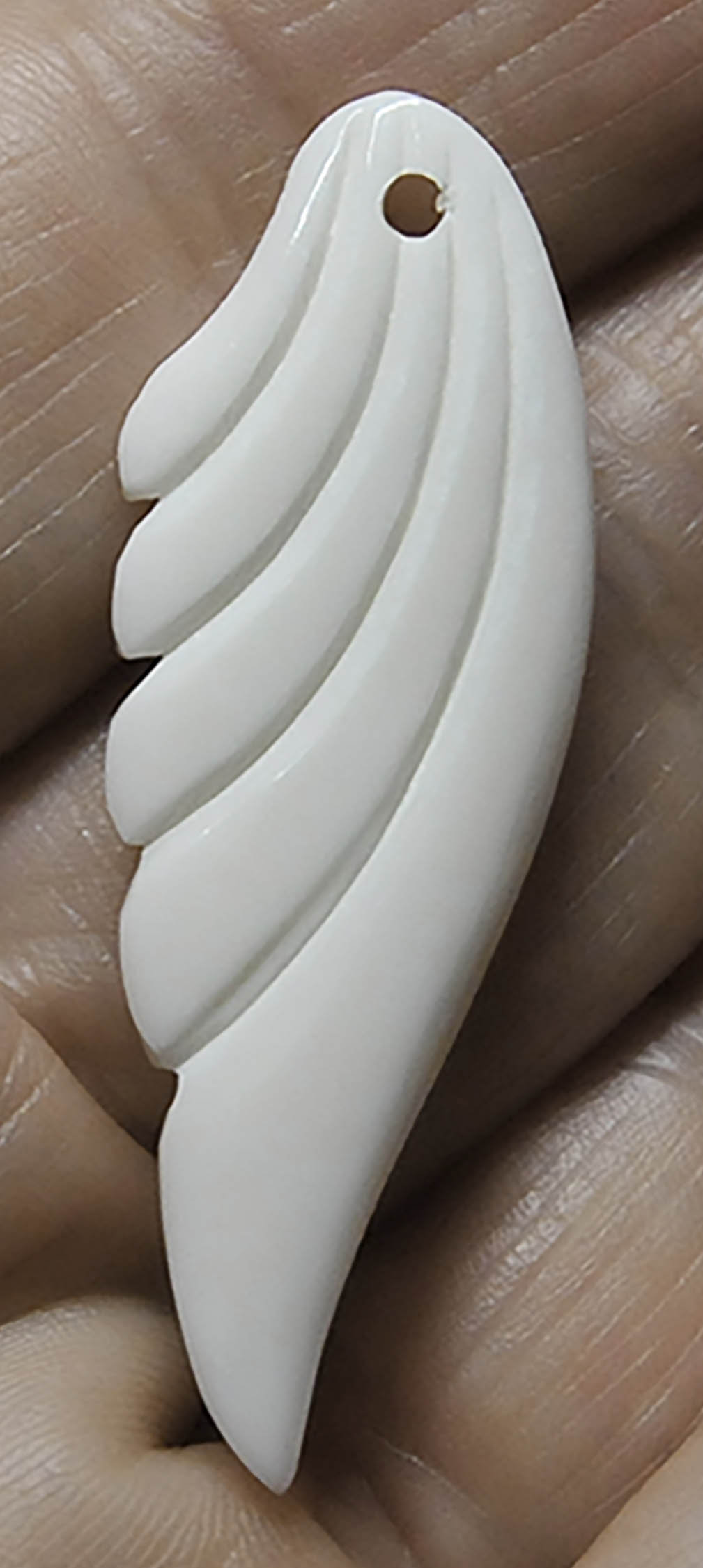 Hand Carved Bali Bison Bone 40mm Drilled Wing Set - Etsy