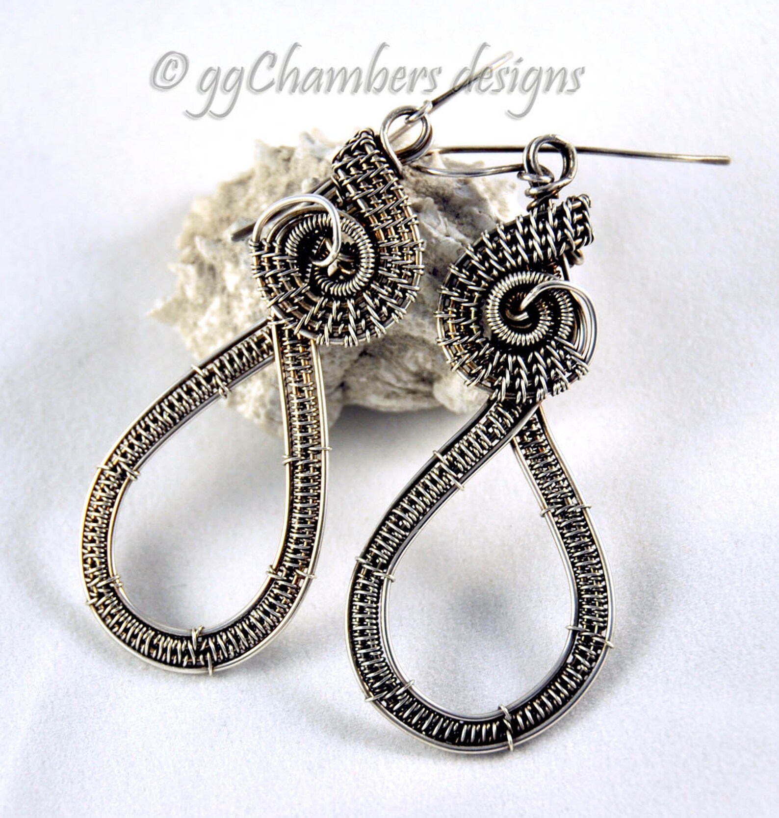 Curly Q Figure-8 Woven Wire Dangle Earring Tutorial - Etsy