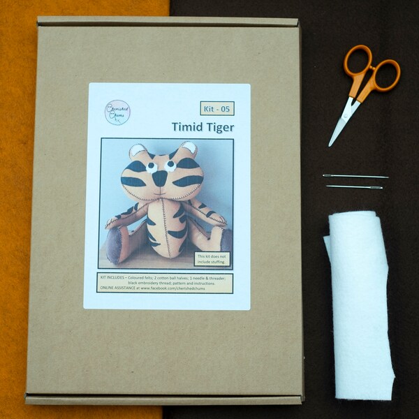 Felt Tiger - Etsy UK