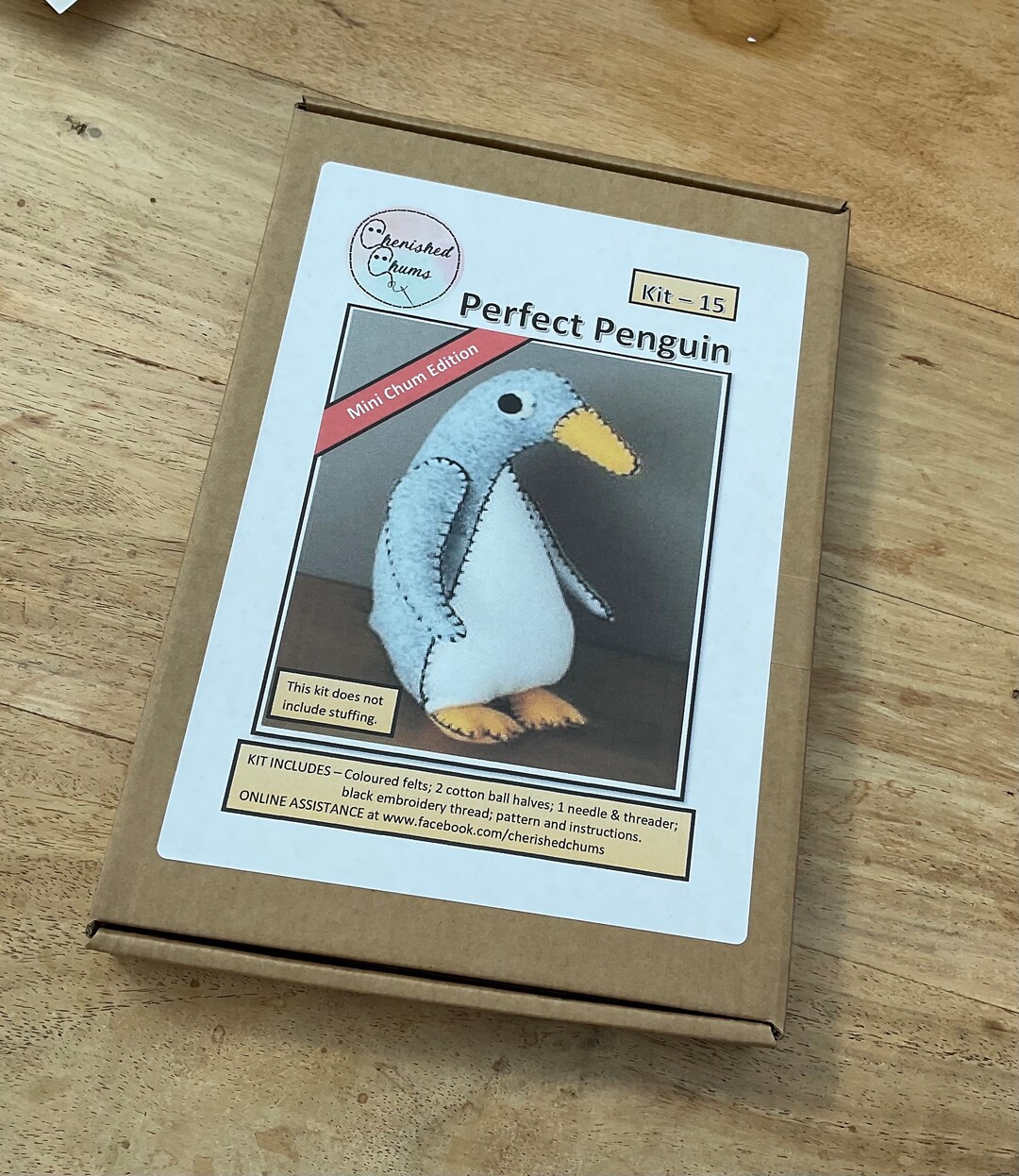 The Mini Perfect Penguin Felt Kit, Hand Stitch Kit, Felt Animals ...