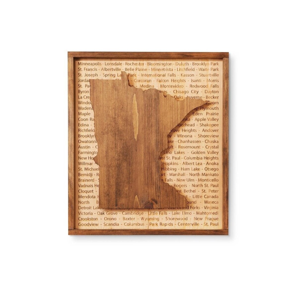 Minnesota Cities Wood Sign | Etsy