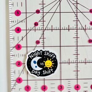 Nurse Sticker, Medical Decal, Day Shift Night Shift, Healthcare Worker ...