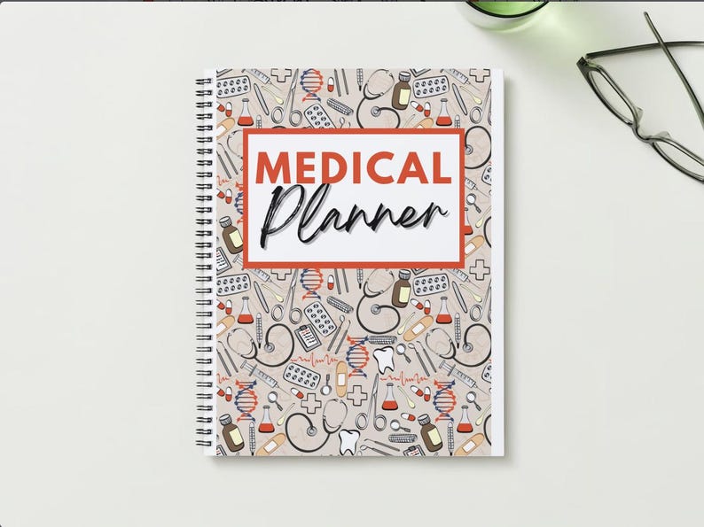 Medical Planner Health Tracker Medication and Appointment Organizer ...