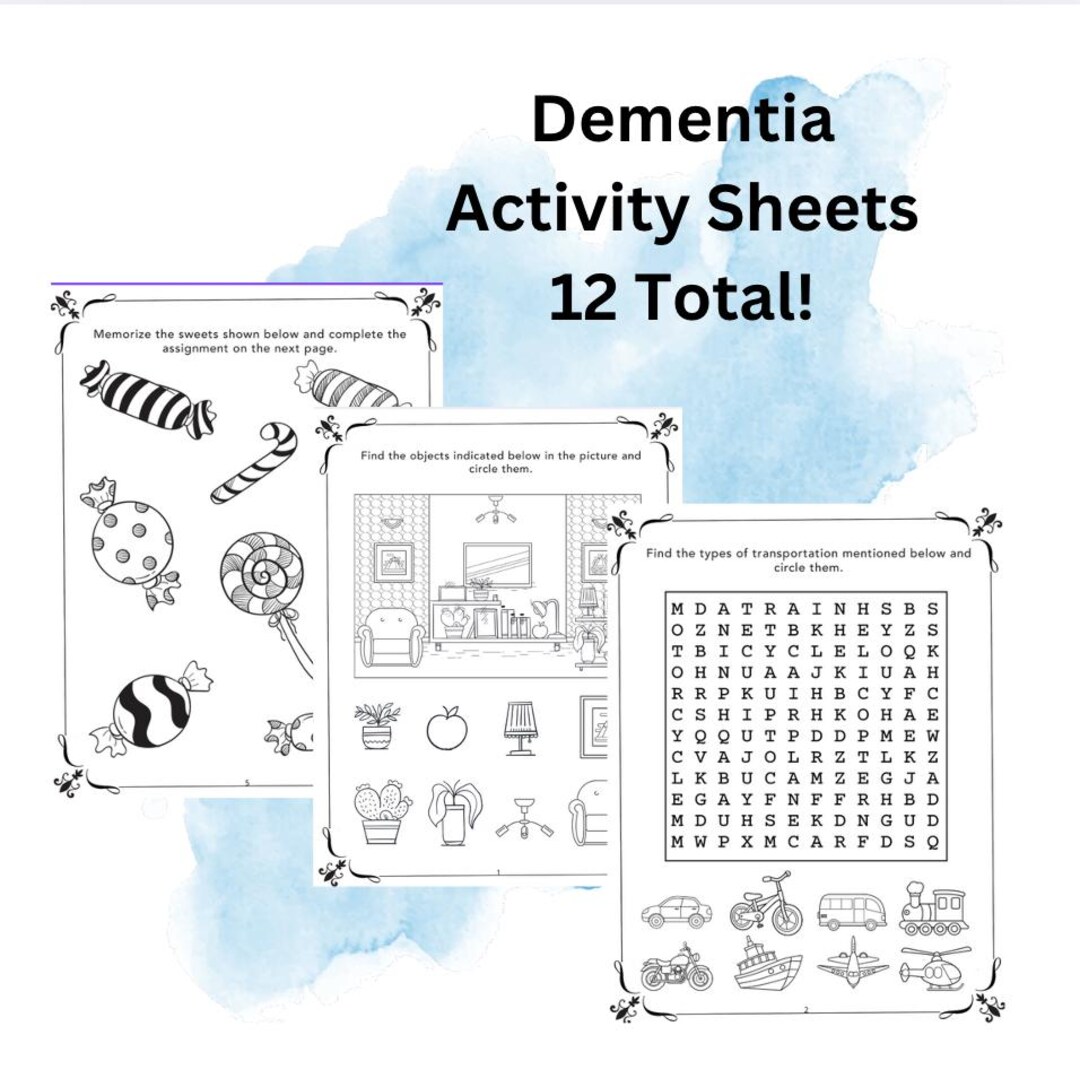Dementia Activities Guide | 12 Engaging Tasks for Seniors | Printable ...
