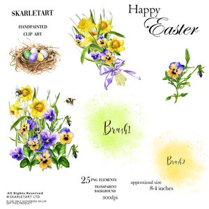 Easter Clipart Spring Clipart Easter Chicken, Happy Easter Invitation ...