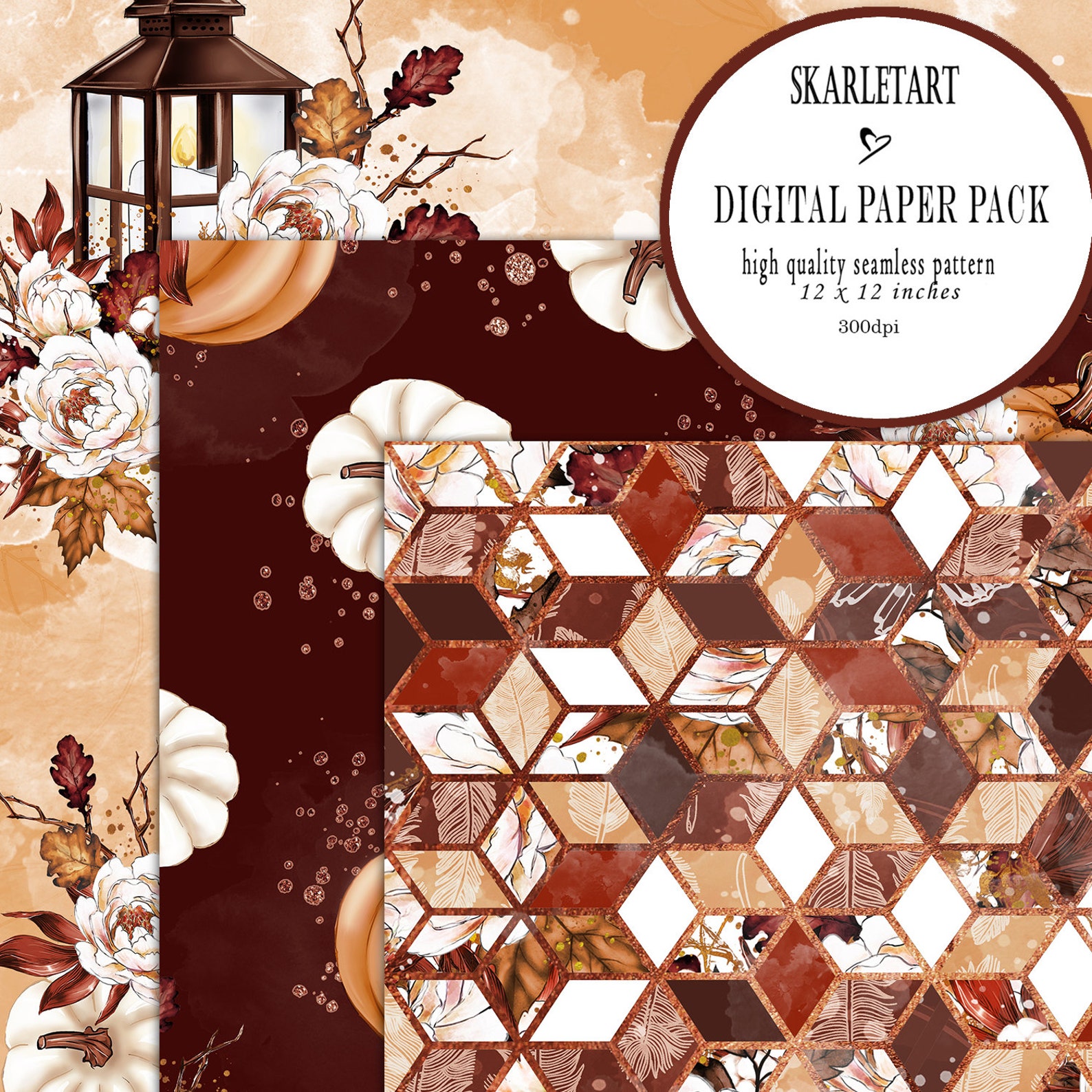 Autumn Paper Pack Fall Background Fall Digital Paper Pack - Etsy
