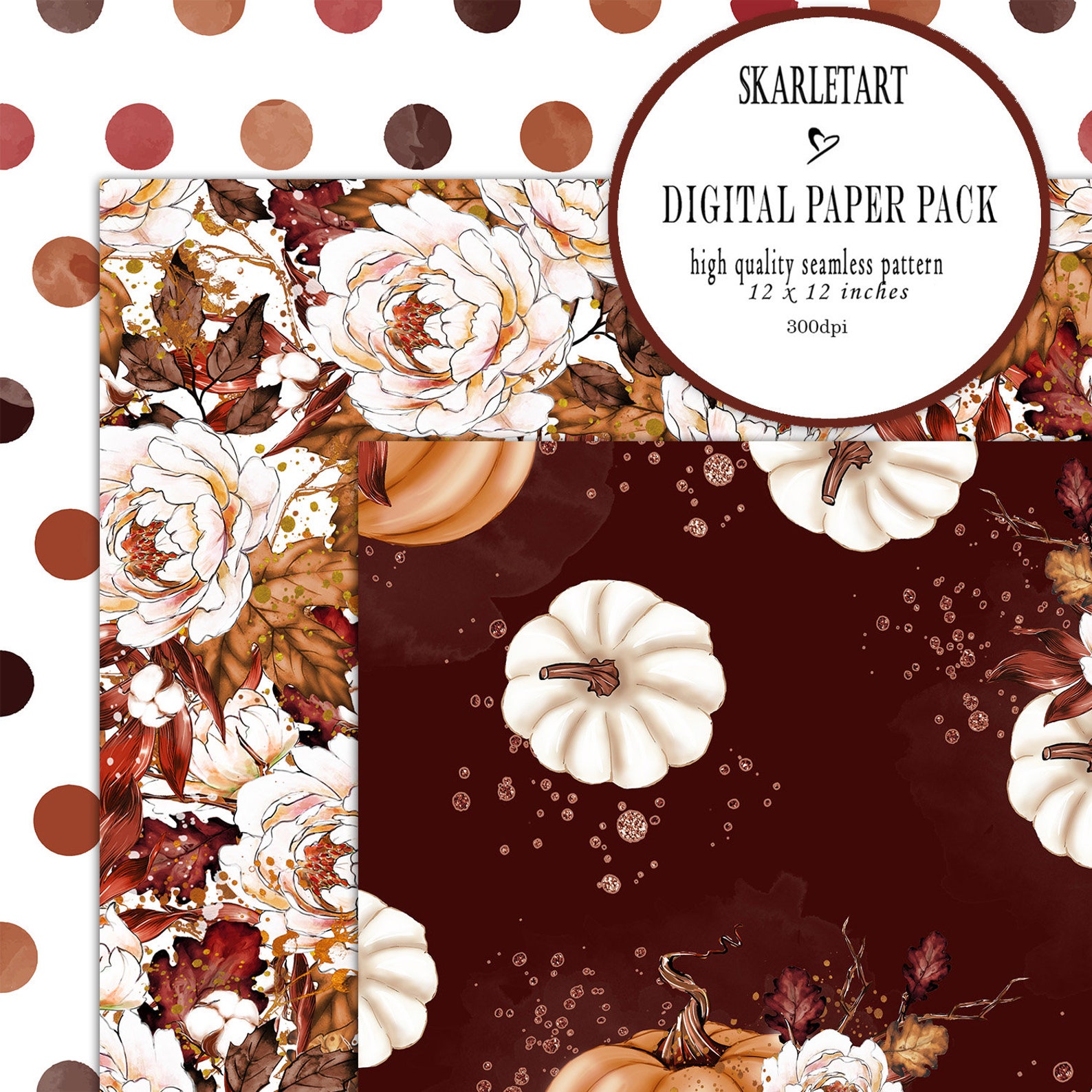Autumn Paper Pack Fall Background Fall Digital Paper Pack - Etsy