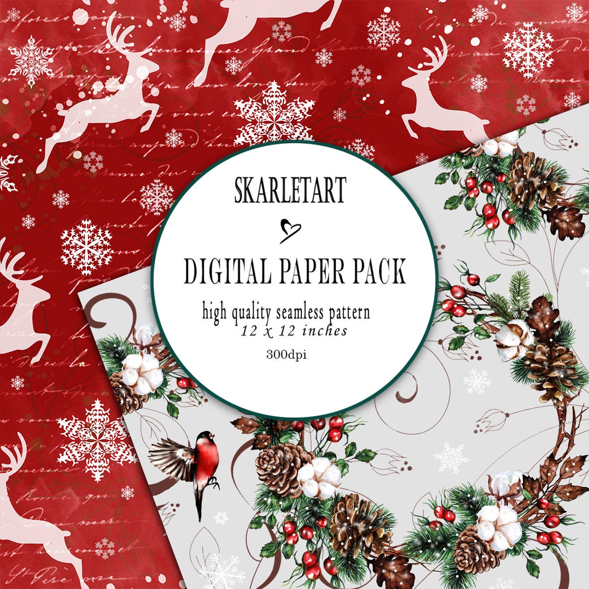 Cosy Winter Christmas Digital Paper Planner Stationery - Etsy