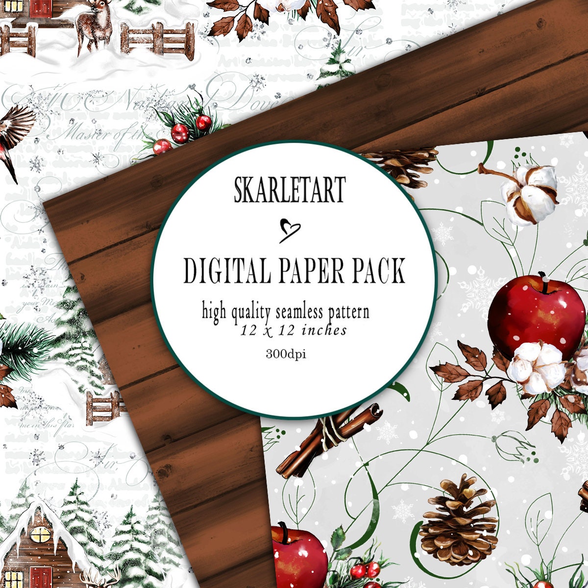 Cosy Winter Christmas Digital Paper Planner Stationery - Etsy