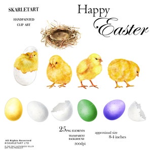 Easter Clipart Spring Clipart Easter Chicken, Happy Easter Invitation ...