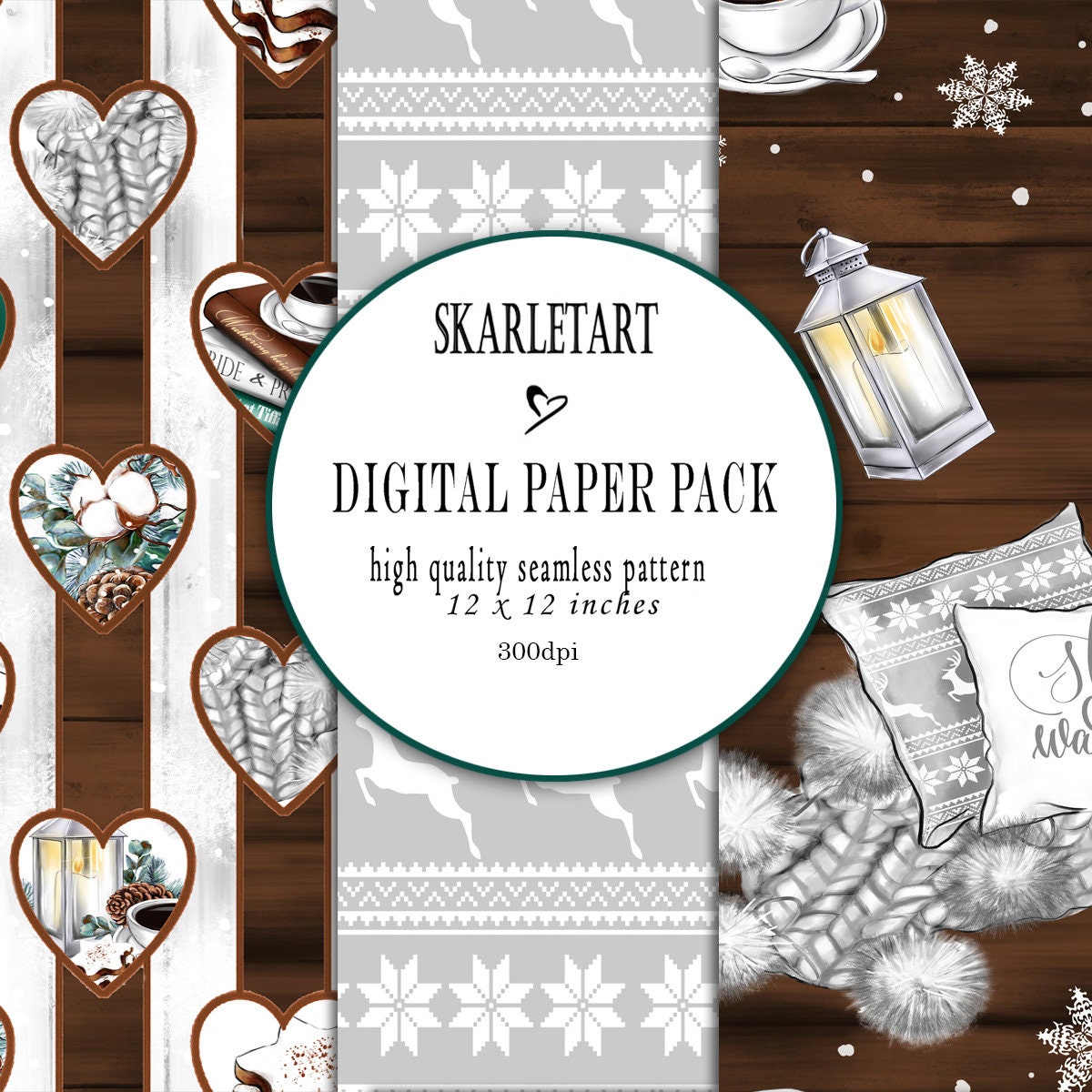 Cosy Winter Christmas Digital Paper Planner Stationery - Etsy Canada