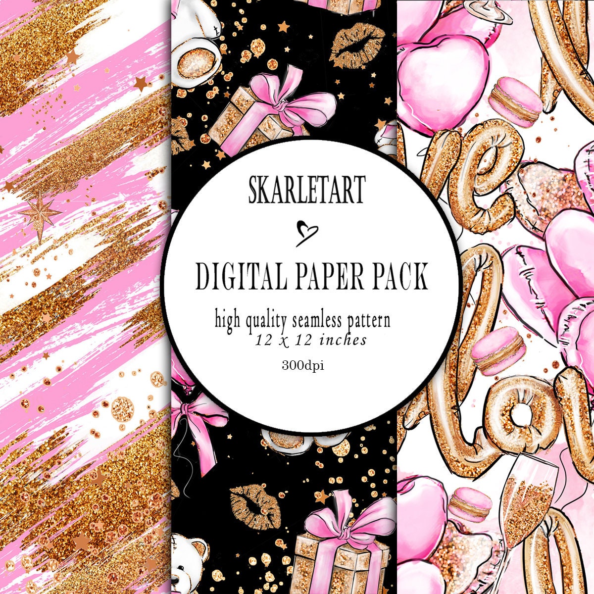 Valentine Paper Pack Cute Paper Nursery Room Decor Planner - Etsy