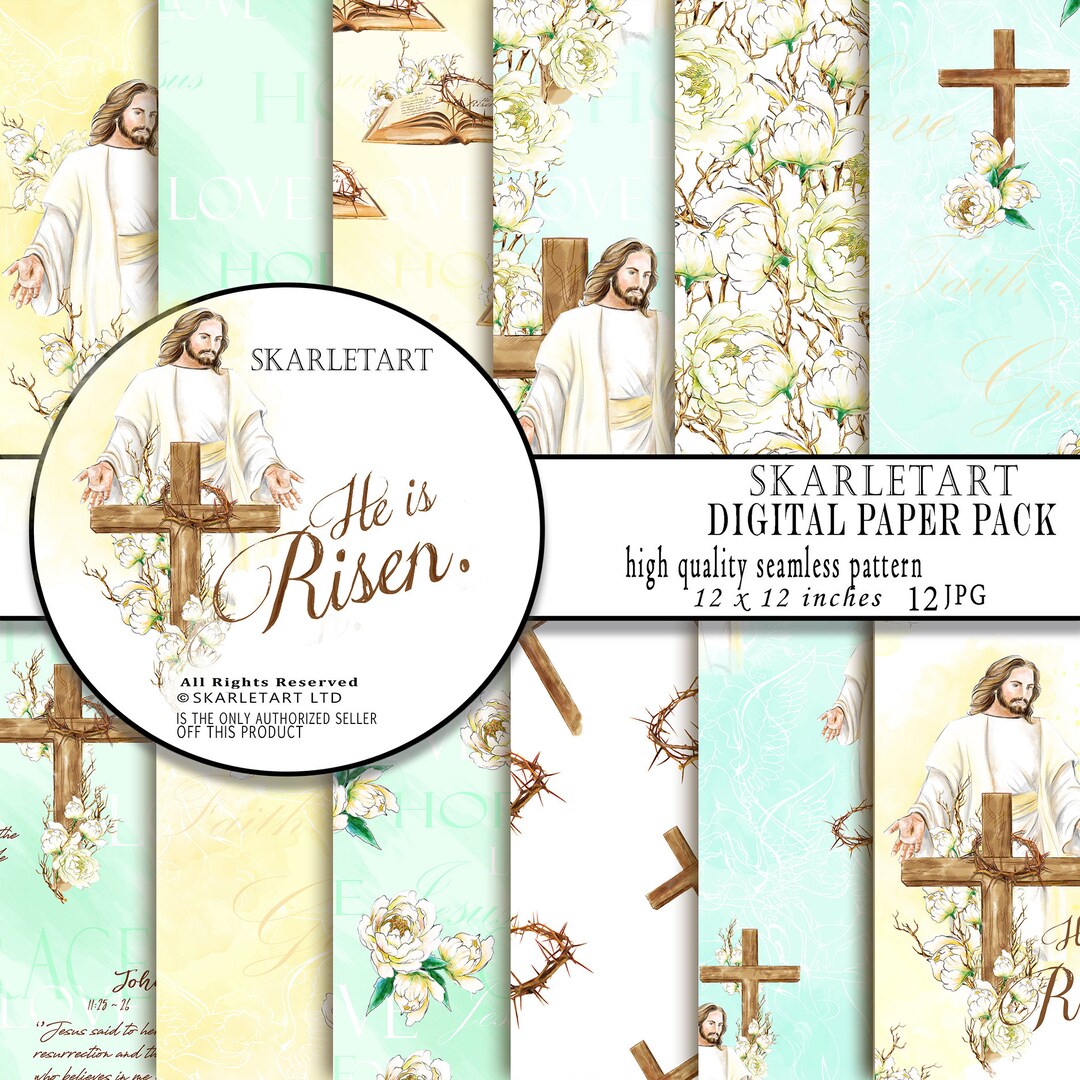 Easter Paper Pack, Jesus Paper, Resurrection,printable Easter ...
