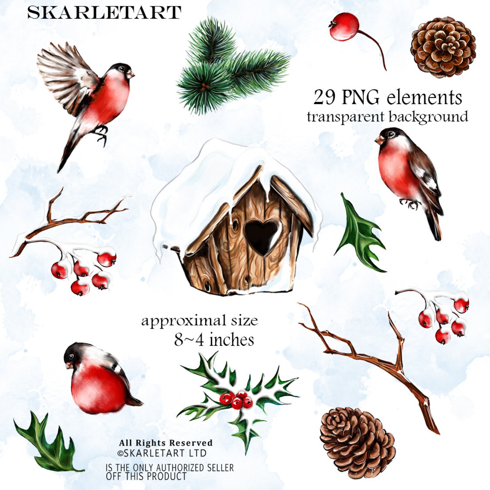 Christmas Clipart Winter Clip Art Xmas Decorations Red Green Christmas ...