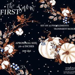 Autumn Romantic Fall Clipart Floral Clipart Romantic Vintage Wedding ...