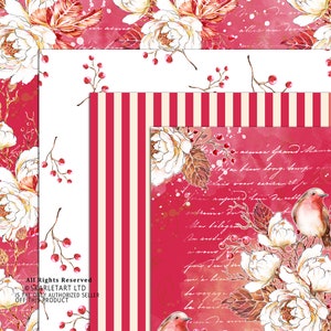 Autumn Paper Pack Romantic Paper Pack Fall Backgraund Fall Planer Cover ...