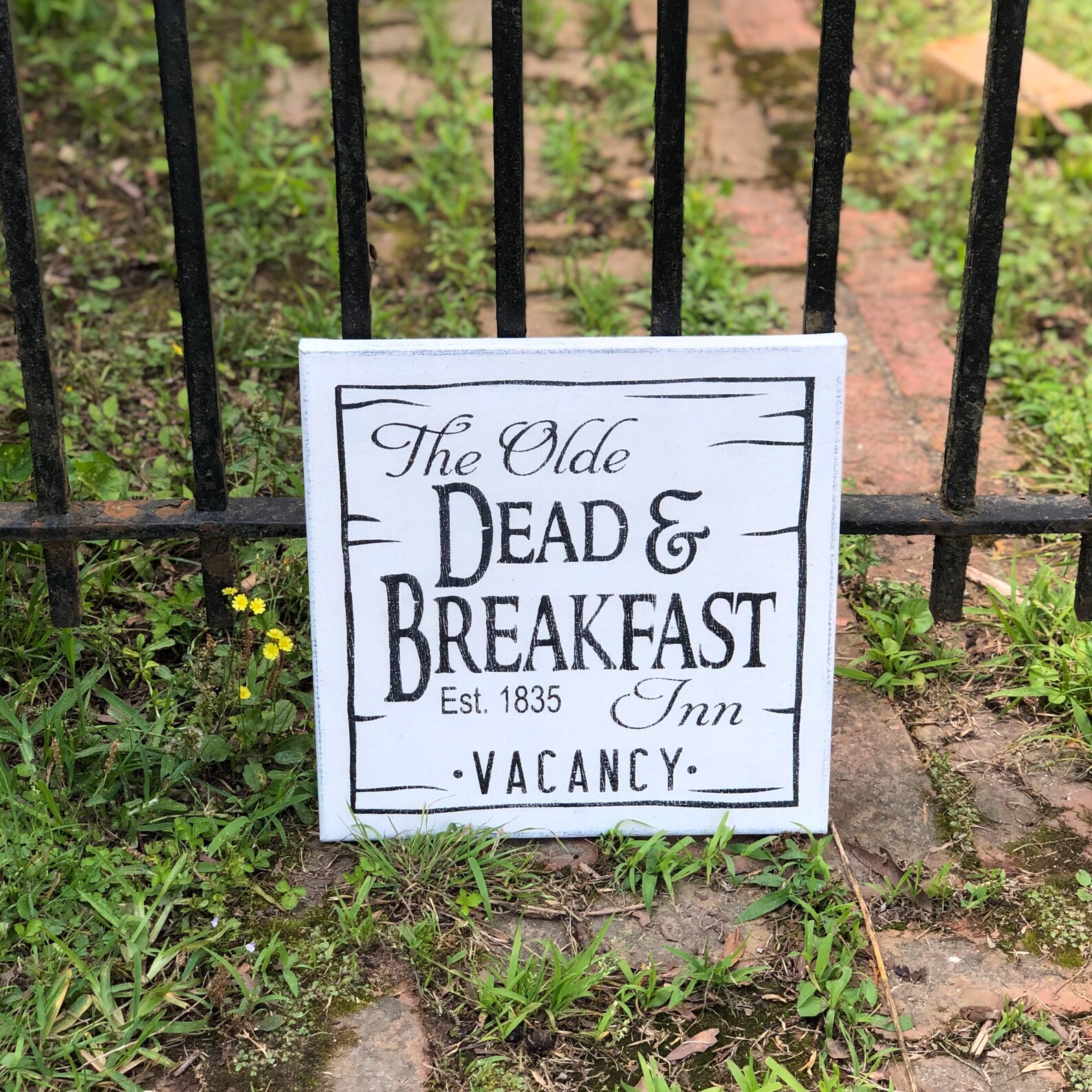 The Olde Dead and Breakfast Inn / Hand Painted Sign 12 X - Etsy