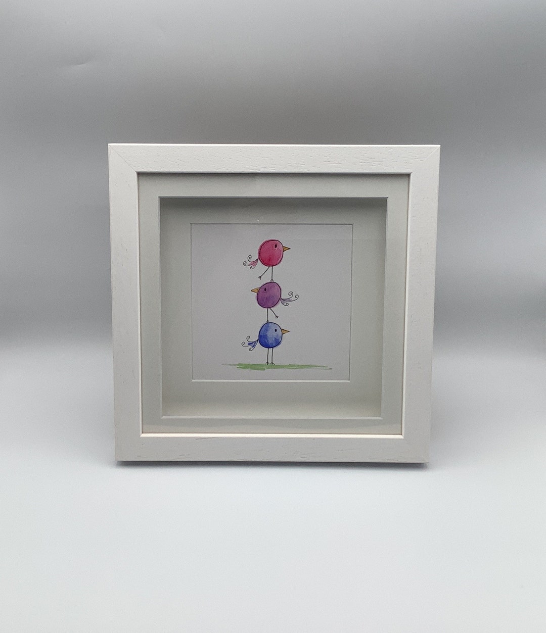 Watercolour Whimsical Birds - Etsy