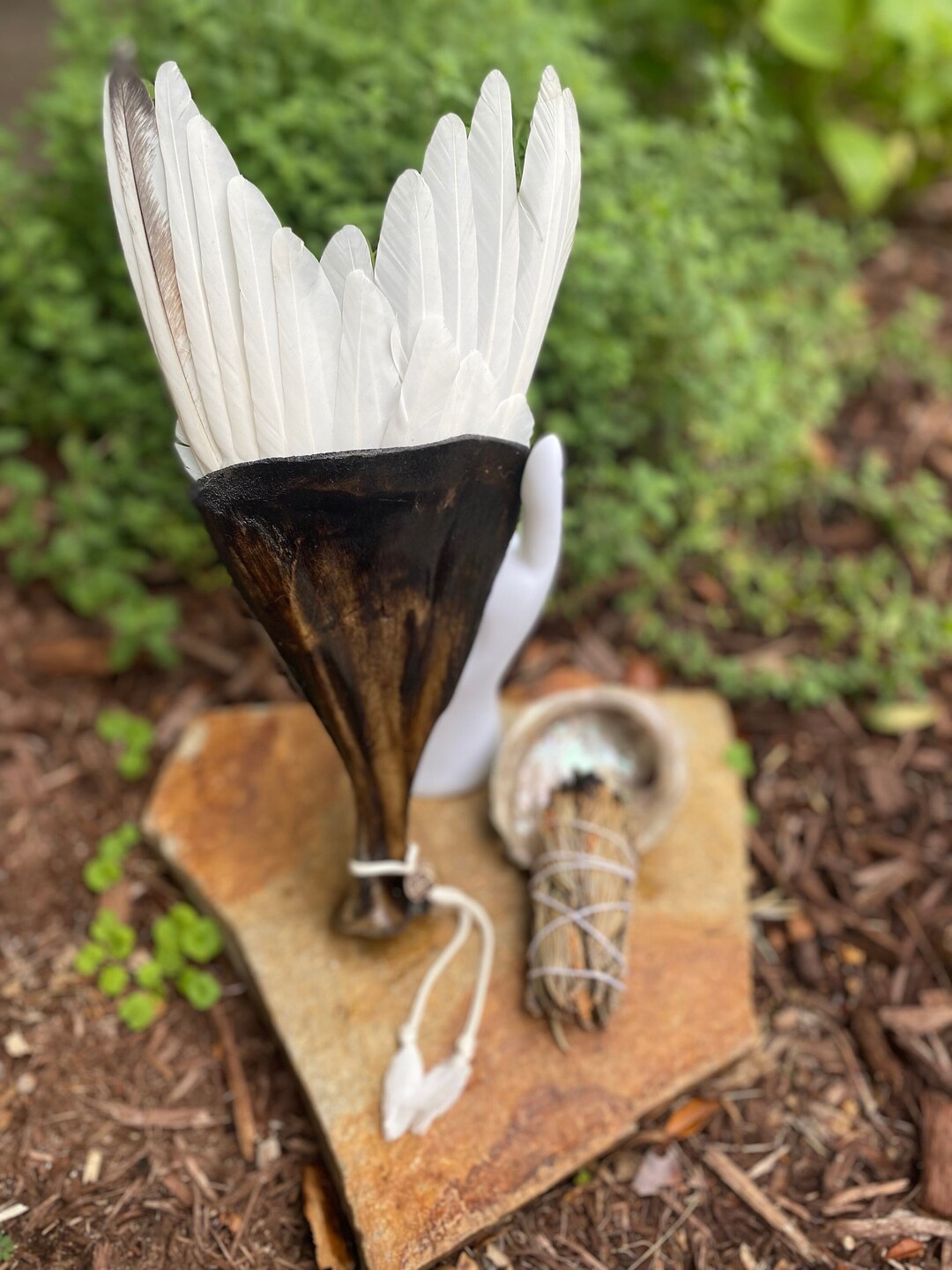 Dove Wing Smudge Fan Dove and Deer Medicine - Etsy