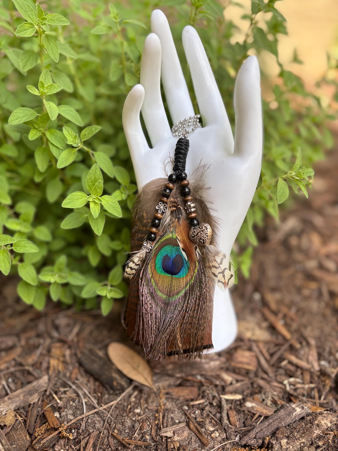 Feather Car Charm: Boho Essential Oil Diffuser Keychain, Backpack ...