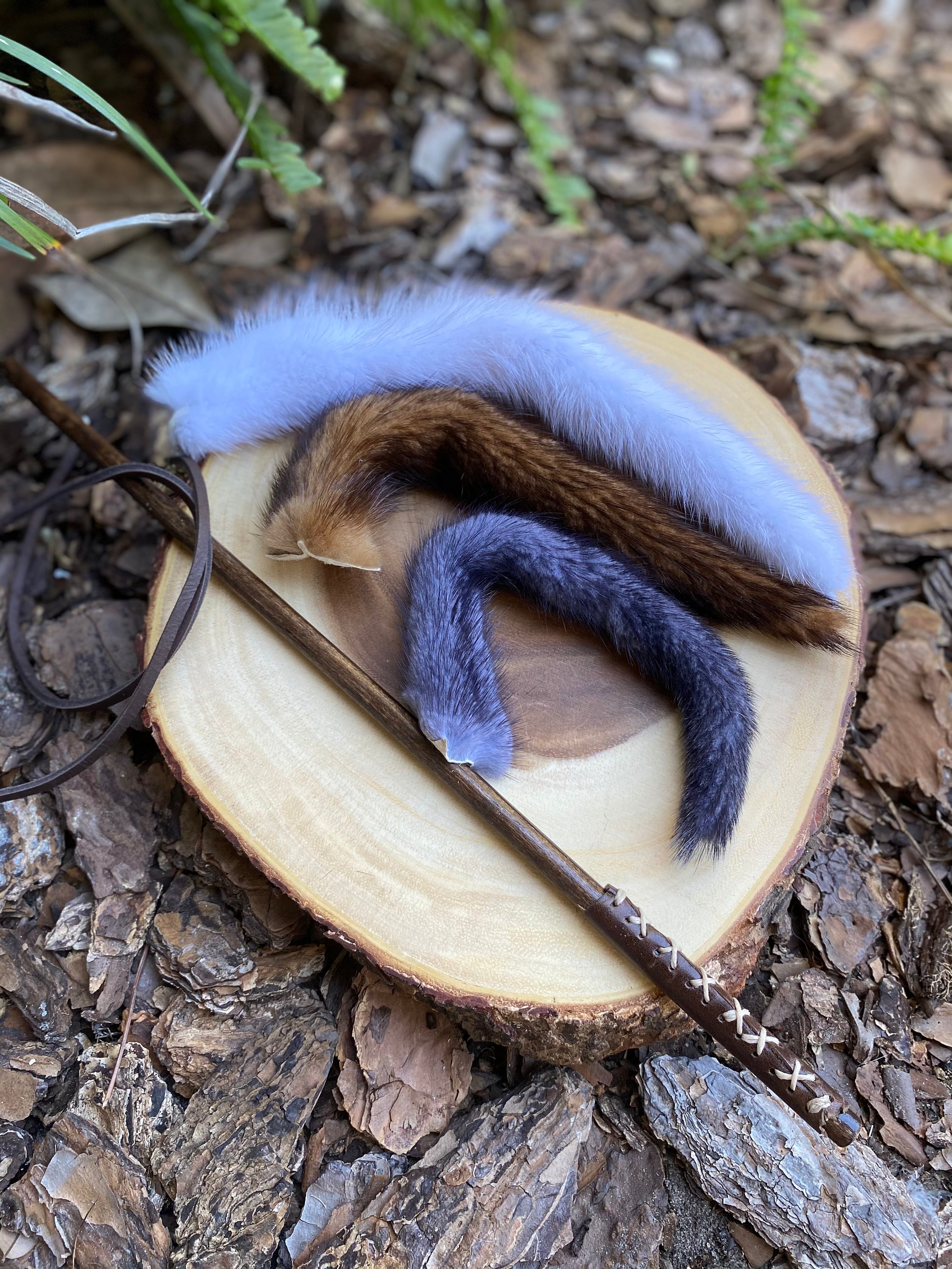 Mink Tail Cat Toy Attachment