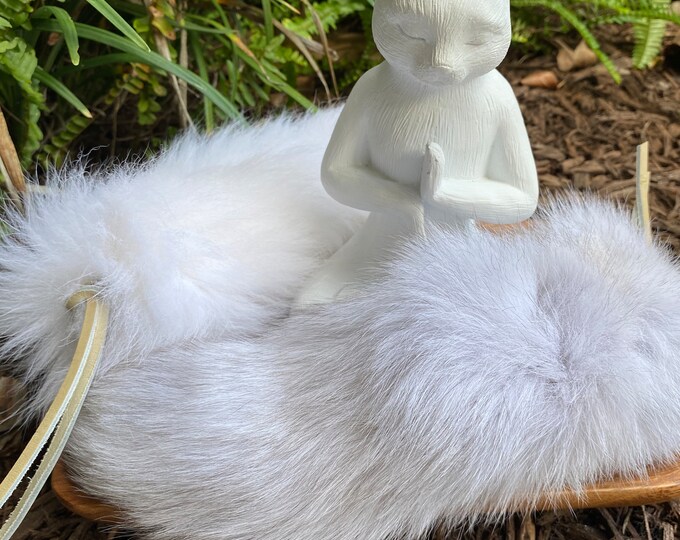 Fox Cuddle, Carry and Kick Natural Shadow Fox Tail Cat Toy - Etsy