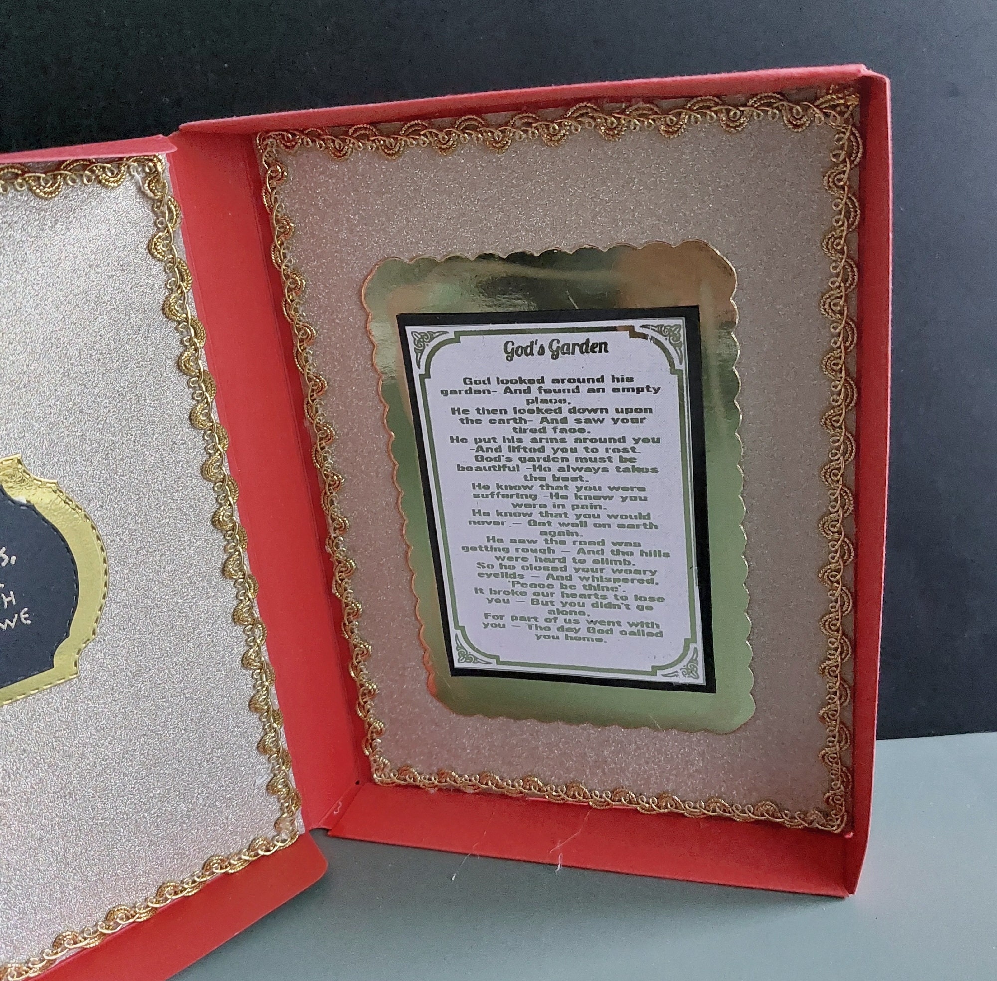 Condolence Box. Bereveament Favor Box. Custom Red Box to Send - Etsy