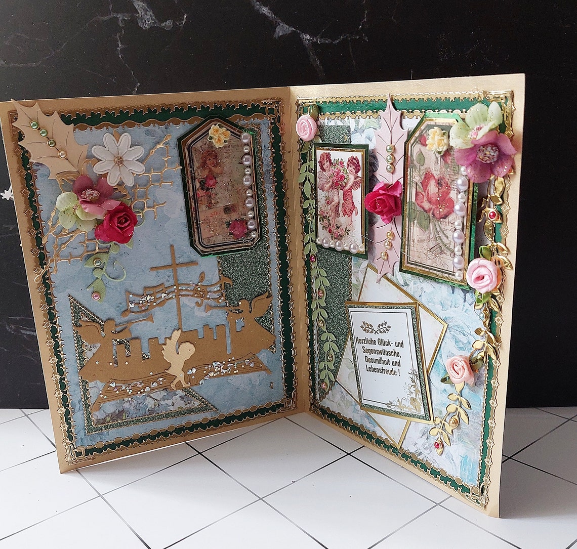 Personalized Birthday Card. Custom, Gold Foiled, Multilingual Card for ...