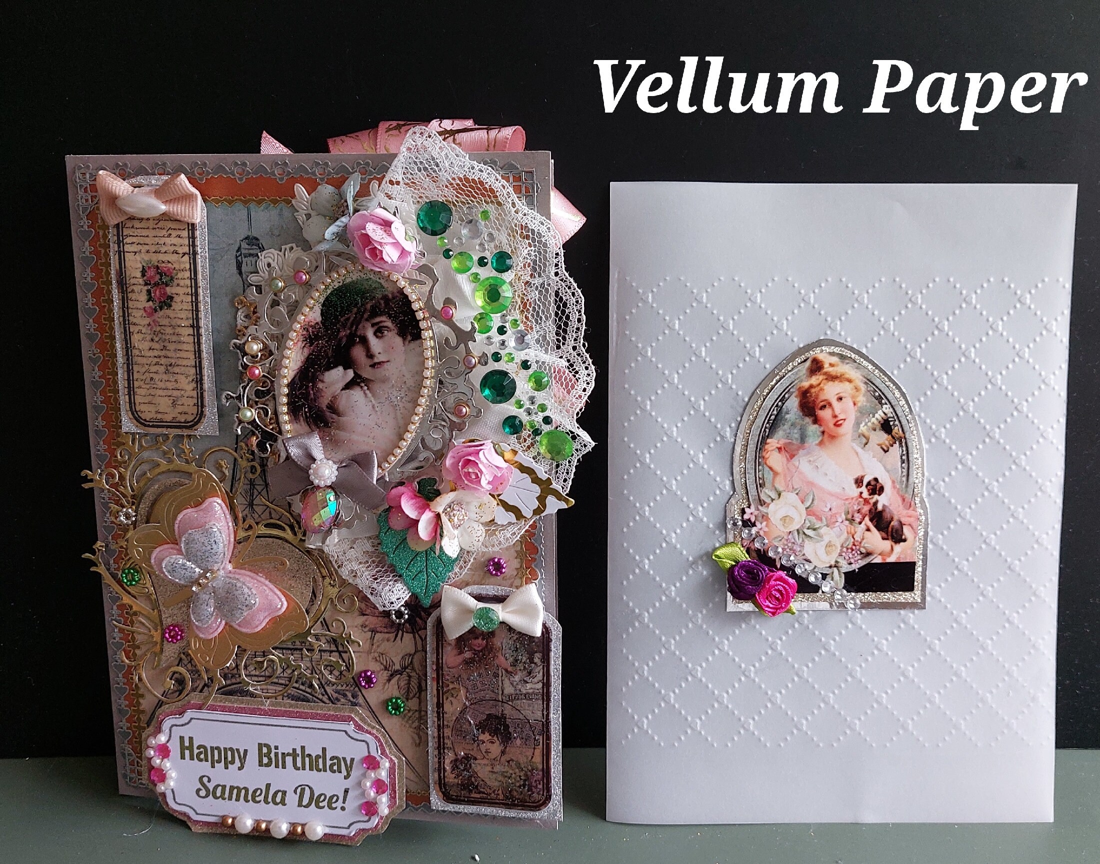 Personalised Paris Style Birthday Card. Beautiful Card for - Etsy