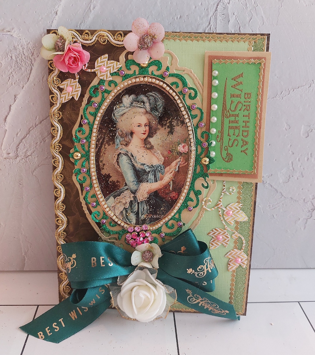 Luxury, marie Antoinette Birthday Card. . Ellegant, Renaissance Design ...