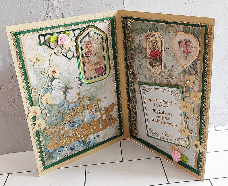 Personalized Birthday Card. Custom, Gold Foiled, Multilingual Card for ...