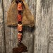 Primitive Easter Bunny Peg Hanger Homestead Door Keep Spring Corn Cob ...