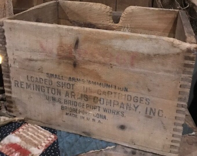 Primitive Wooden Winchester Remington Arms Shot Gun Ammunition - Etsy