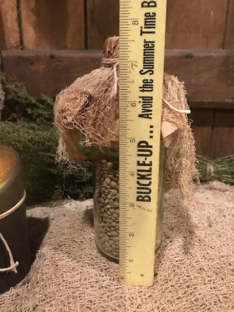 Primitive Pantry Jar Dried Lintels Cupboard Tuck Early Look | Etsy