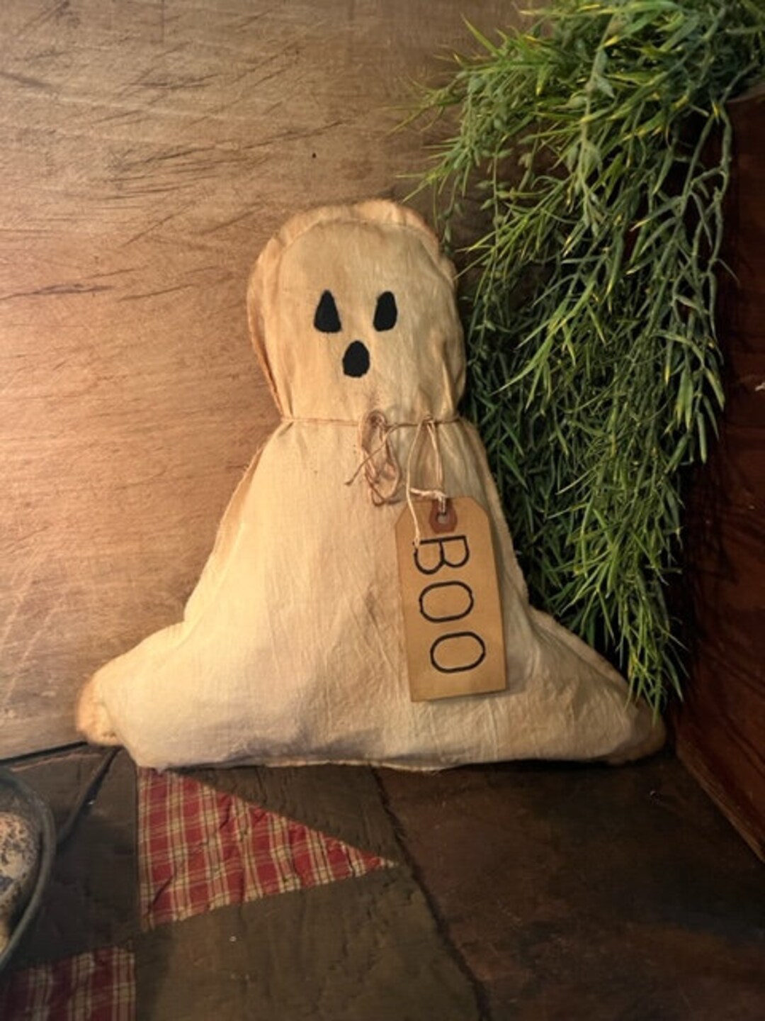 Primitive Halloween Ghost Early Look Grubby Homestead Cupboard Tuck ...