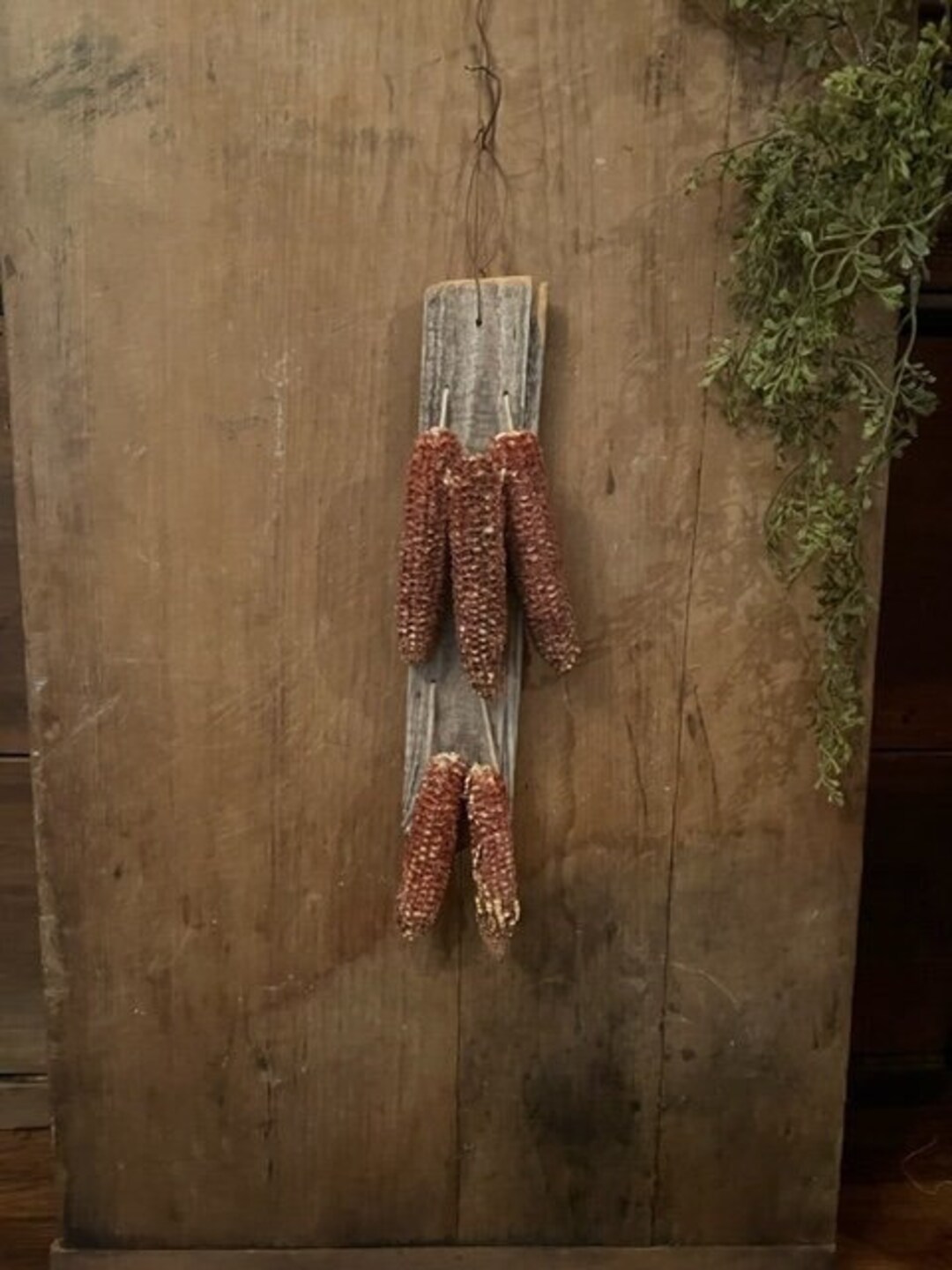 Primitive Corn Cob Drying Rack Make Do Old Wood Grubby Cobs Drying Rack ...