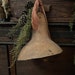 Primitive Christmas Dried Gourd BELL Early Look Peg Hanger Homestead ...