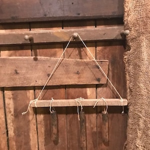 Primitive Candle Drying Rack Make Do Old Wood Grubby Candles Drying ...