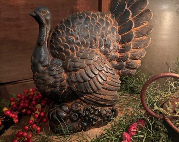 Primitive Country Thanksgiving Turkey Grubby Blackened Fall - Etsy