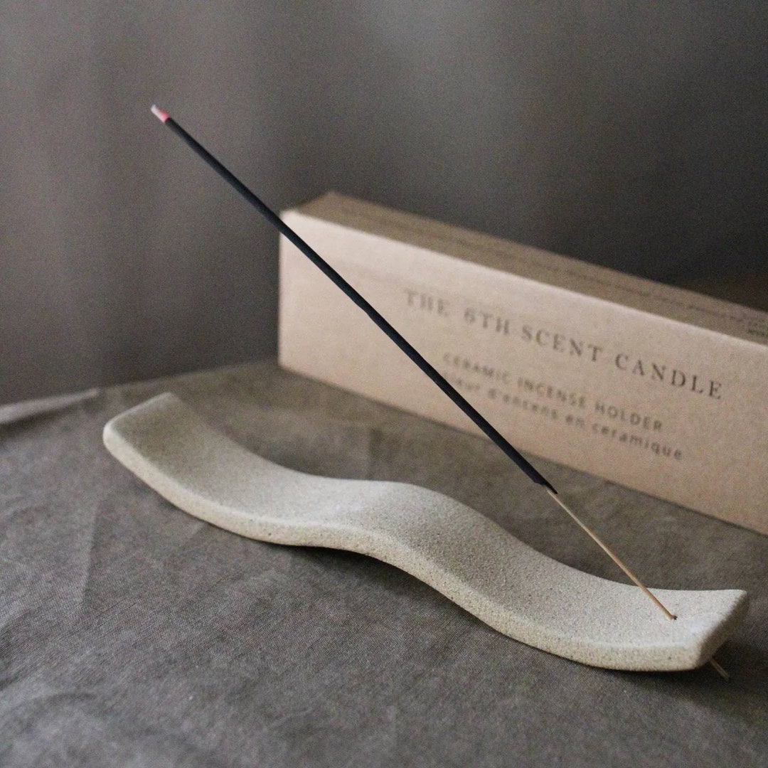 Incense Holder Wavy Ceramic Incense Holder Incense Sticks Rituals ...