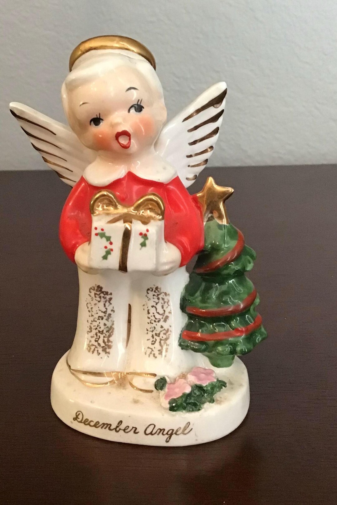 Napco December Birthday Boy Angel - Etsy