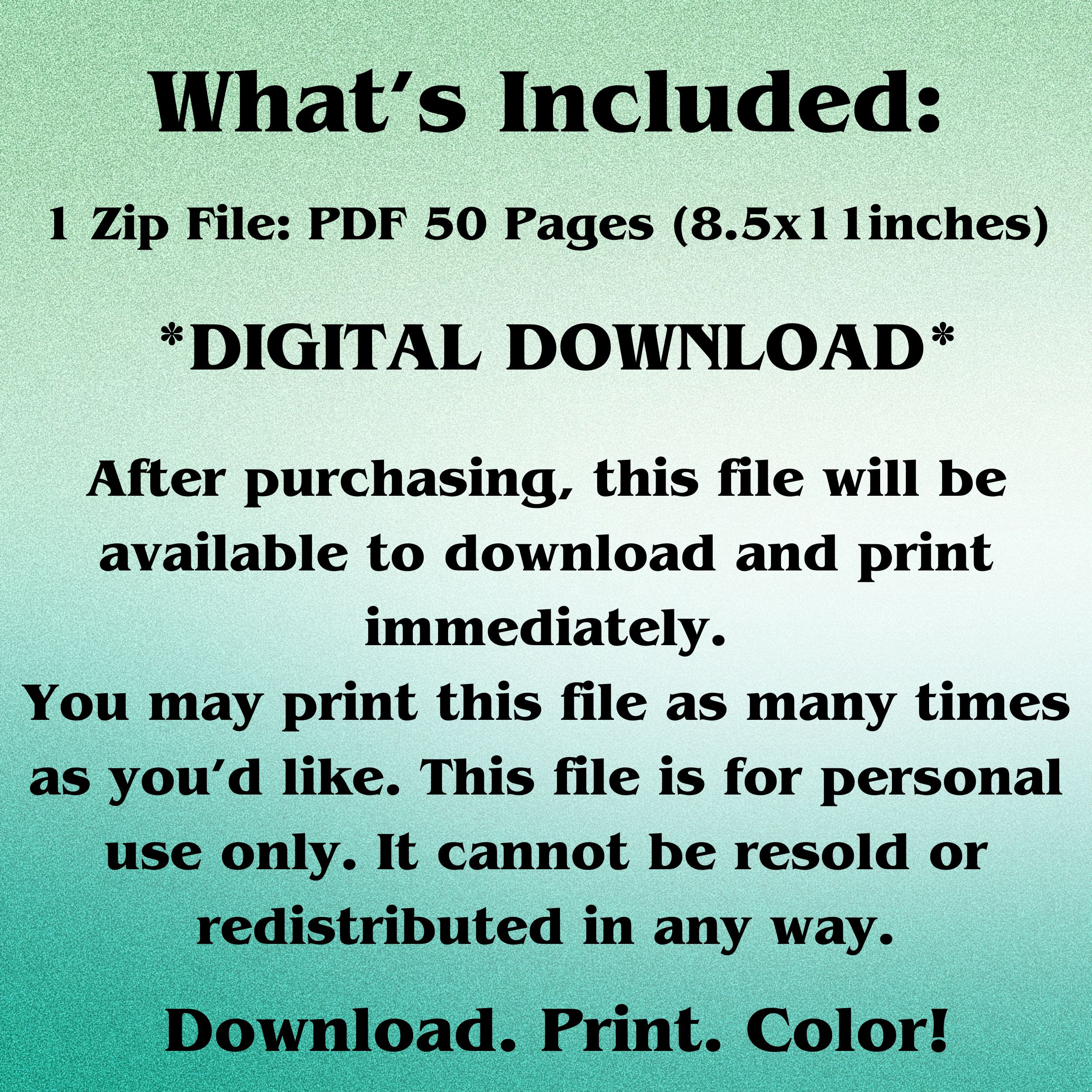 Easy Food Coloring Pages for Kids and Adults, 50 Bold and Easy Coloring ...