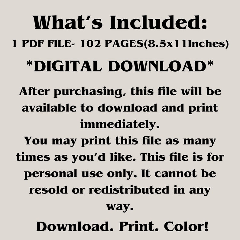 100 Animals Adult Coloring Book: Mandala Designs (PDF Download) - Etsy ...