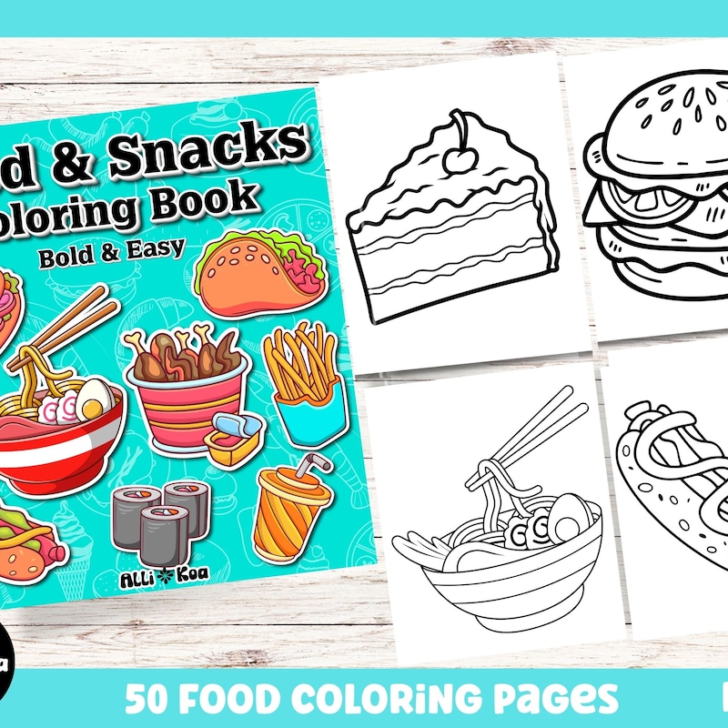 Mini Food Printable Pages - Etsy