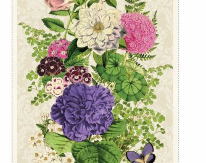 Anne Rowan Flower Show Fabric Panel Quilt Quilting Wilmington Prints ...
