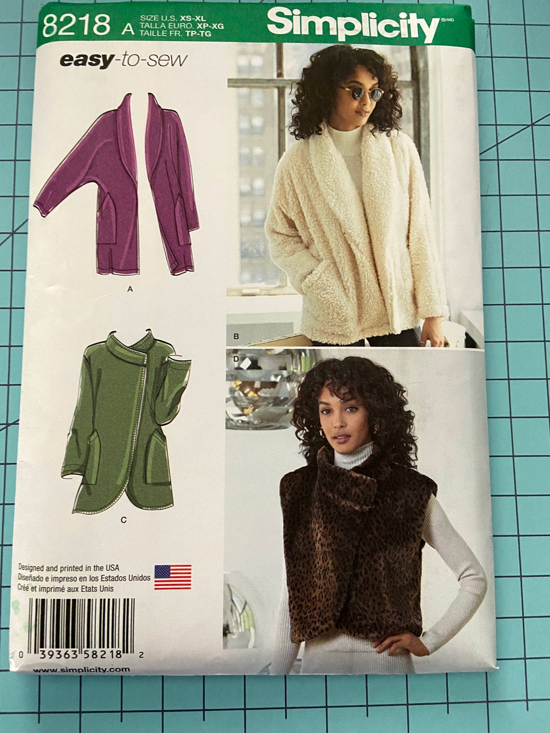 Womens Simplicity 8218 Sewing Pattern 6 8 10 12 14 16 18 20 22 24 ...