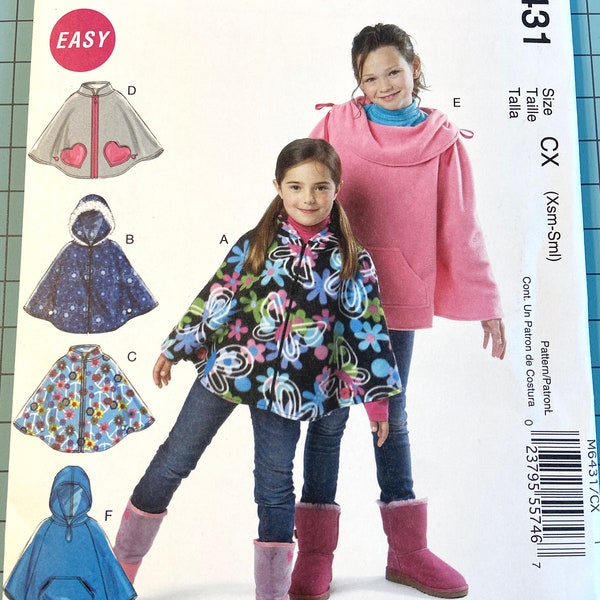 Girls Fleece Cape - Etsy