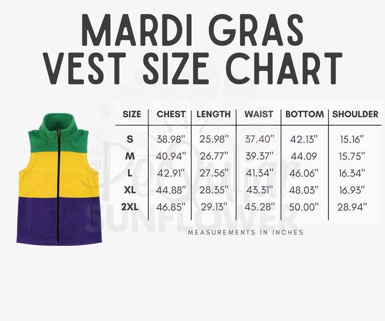Fleece Mardi Gras Vest - Etsy